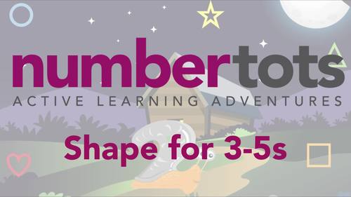 Math story BUNDLE | Shape | Pre-K + K | fun and physically active - no prep