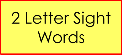 2 Letter Sight Words by Saleem's Smart Source | TPT