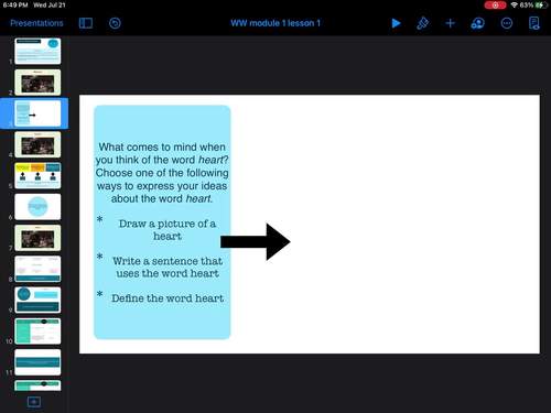 Wit and Wisdom Module 1 lesson 1 keynote presentation by arougee