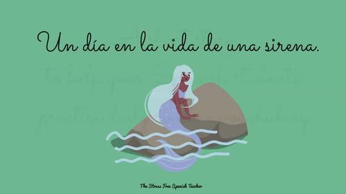 Spanish 1 Story REFLEXIVE VERBS Mermaids story with PRINTABLE MYSTERY ...