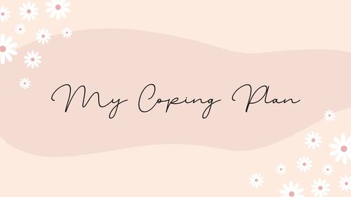 Coping Plan Worksheet: Self-Care for Stress & Anxiety by ...