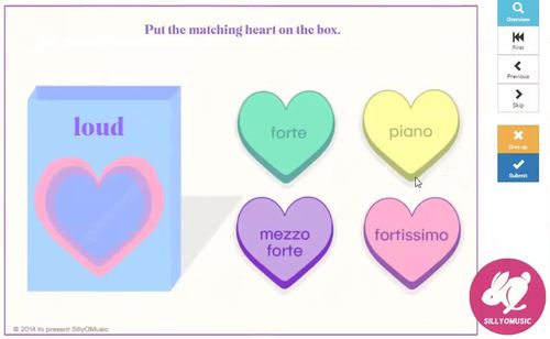 Valentine's Day Dynamics - Interactive Music BOOM CARDS game by SillyOMusic