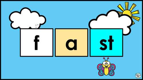 Spring Ending Blends with Short Vowels | Digital CVCC Final Consonant ...