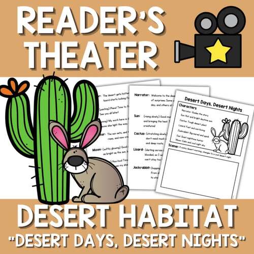 Desert Habitat Readers Theater Science Reading Activity Animal ...