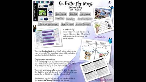 Sentence Writing Grade 4 Weeks 21 to 30 Term 3 by On Butterfly Wings