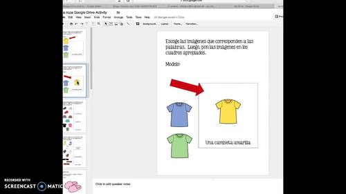 Spanish Clothing and Colors La ropa y los colores PowerPoint and Activities