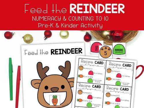 Preschool Christmas Activities Bundle: Low Prep December Centers Pre-K or K