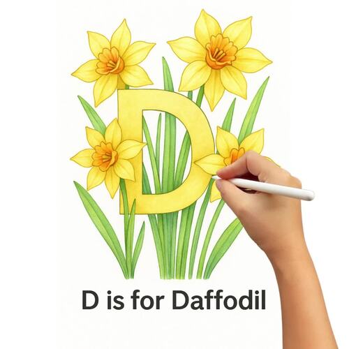 Flower Alphabet Coloring Pages | 26 Printable A-Z Floral Letters ...