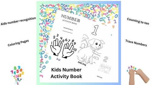 Number Worksheets, number recognition, counting to 10, trace numbers, PDF