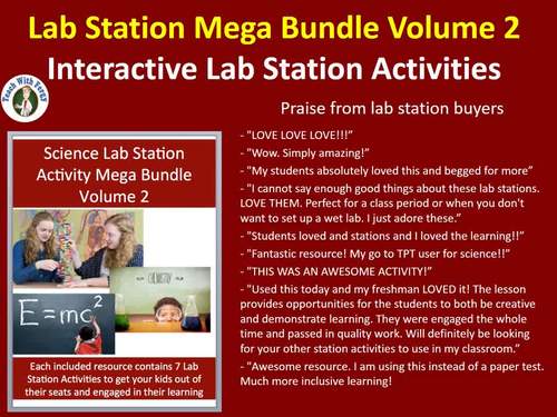 Science Lab Station Activity Mega Bundle - Volume 2 - Includes 26 Resources