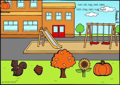 Get Ready for Fall/Autumn at School | Boom™ Card | Articulation Game