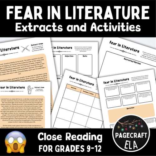 Fear in Literature – Classic Extracts & Critical Thinking Activities