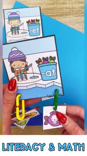 Winter Fine Motor Activities: Math & Literacy January Morning Bins