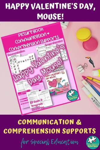 Differentiated Happy Valentine's Day Mouse Communication Comprehension ...