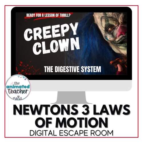 Newton's 3 Laws of Motion Escape Room Physics by The Animated Teacher