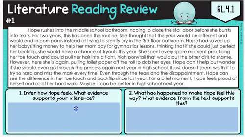 4th Grade Reading Review | with Digital Reading Test Prep - Literature