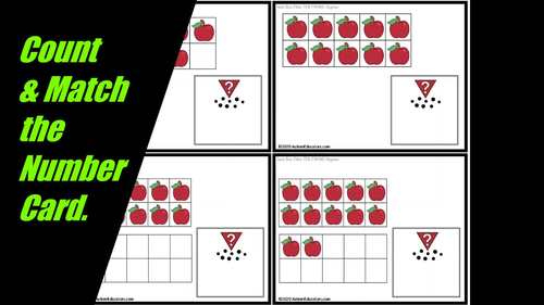Ten Frame Task Cards Up To 20 - TASK BOX FILLER for Special Education ...