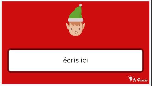 Vocabulaire de noël : écris les mots by Se Frances | TPT