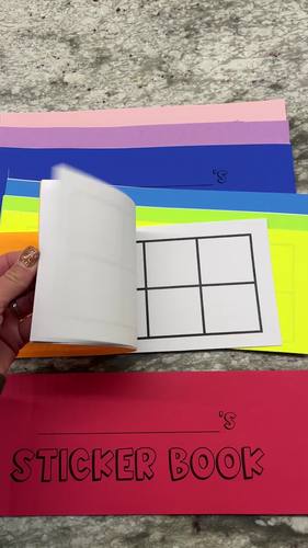 Ten Frame Sticker Incentive Books by The Gel Pen Teacher | TPT