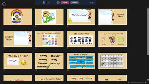 ESE/PreK/K/Special need Morning Meeting Circle time ppt | TpT