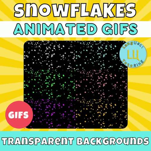 GIFs | Snowflakes | Animated clip art teacher pay teacher | TPT