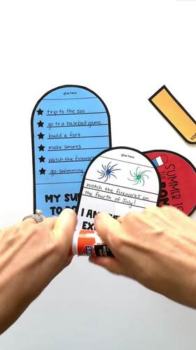 Summer Popsicle Craft | End of the Year Flip Book | Bomb Pop Popsicle Craft