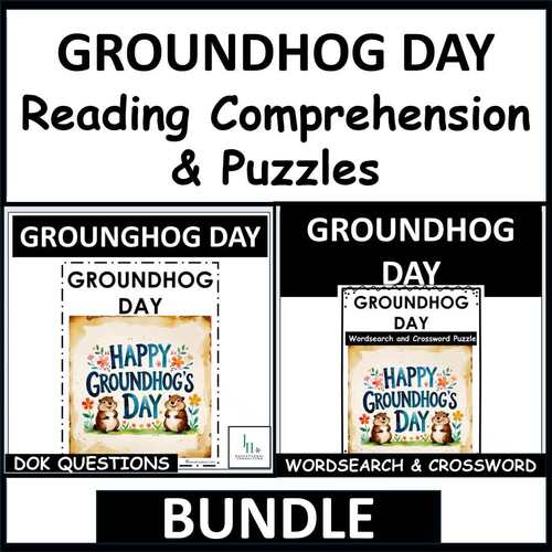 Groundhog Day Reading Comprehension Activity | Wordsearch Crossword ...