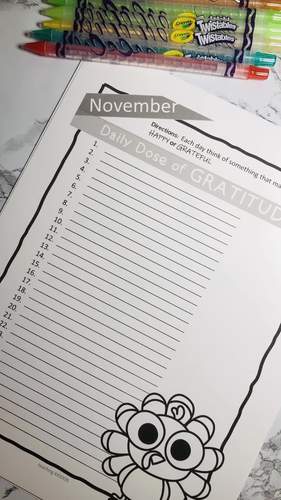 MINDFULNESS - Gratitude Journal ( daily and/or monthly) growth mindset ...