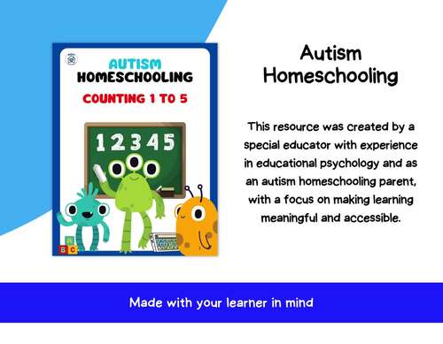 Autism Homeschooling Counting 1 to 5 Special Education Math | TPT