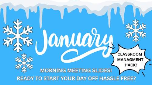 Morning Meeting Greetings Winter Themed January Daily Morning Meeting ...