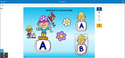 Spring Garden Uppercase Letter Recognition Preschool Boom Cards - Gnomes