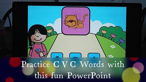 CVC Words Game PowerPoint - Mixed Vowels - for PreKindergarten and ...