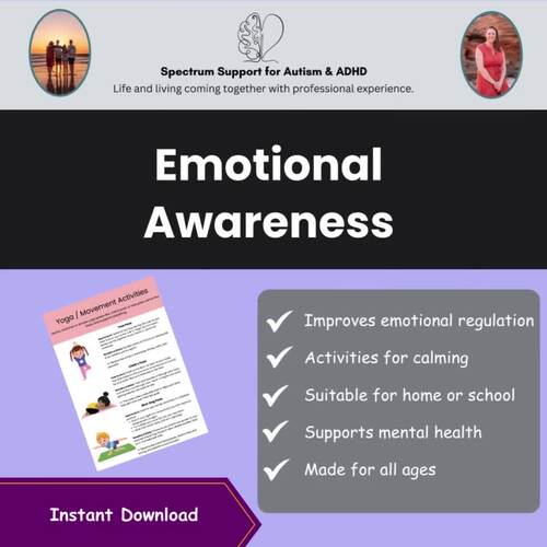 Child Yoga Poses and Movement Poster Emotional Regulation Break Cards ...