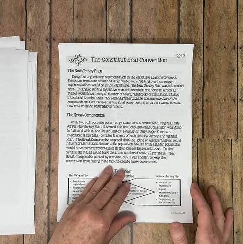 CONSTITUTIONAL CONVENTION Activity for 5th Grade Social Studies | TPT