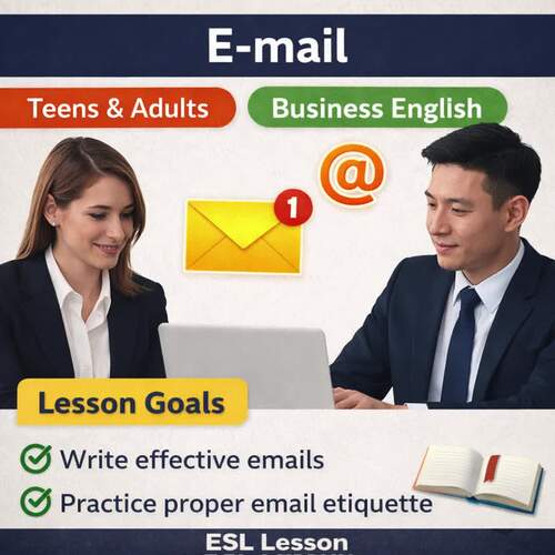 ESL Business Email Writing Lesson for Teens & Adults | Subject Lines, Tone