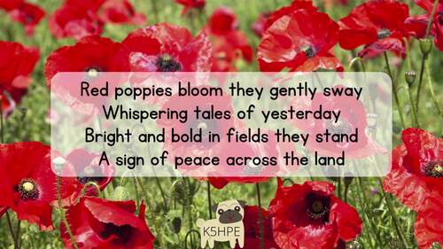 Music: Poppies Poppies Remembrance Day Choir Song Classroom Songs Lyrics