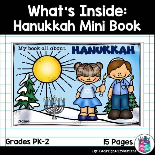 Hanukkah Mini Book for Early Readers - Christmas Activities, Hanukkah ...