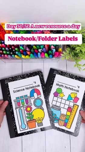 Back to School Folder and Notebook Essentials by Thompson Teaches Tiny