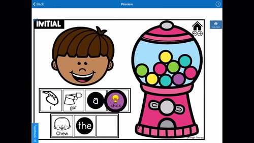 Interactive Gumball Themed Articulation | CH | BOOM Cards | Speech Therapy