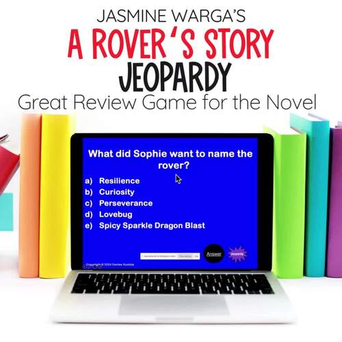 A Rover's Story by Jasmine Warga Jeopardy by Reading Under the Hula Moon