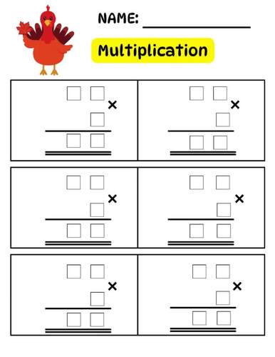 Customizable Multiplication Worksheets | Editable Math Practice Templates
