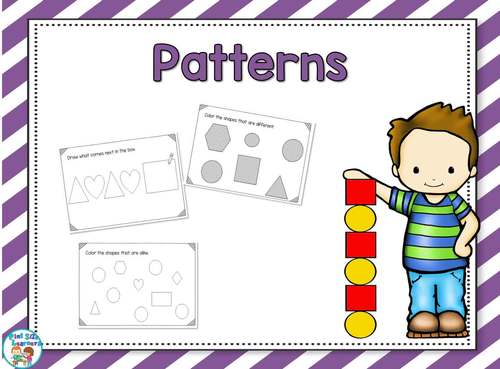 Kindergarten Math Journal for Patterns | Pattern Math Journal for PK and K