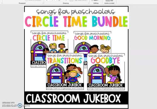Preschool Songs for Circle Time by The Creative Teacher's Toolbox