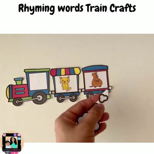 Rhyming Word Crafts | Kindergarten Center Craft Activity | TPT