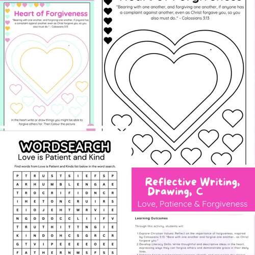 Christian Valentine Easter Holy week Friendship SEL ‘LOVE & KINDNESS ...