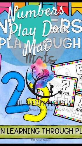 NUMBERS PLAY DOUGH MATS - Play - Occupational Therapy Resource | TPT