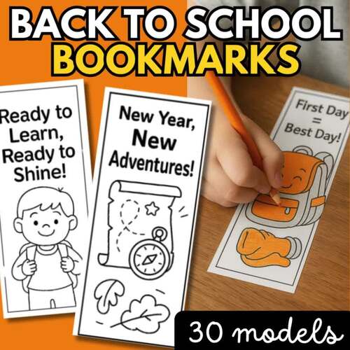 Back to School Bookmarks to Color | Positive Affirmation Coloring for K–4