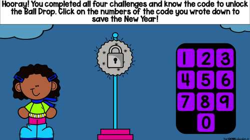 New Year's 2025 Around the World Escape Room | Resolutions Activities Craft