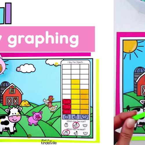 I Spy Math Graphing | Bar Graphs | Kindergarten Math Centers | TPT