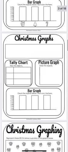 Christmas Graphing and Data Analysis-Christmas Mathematics Activities